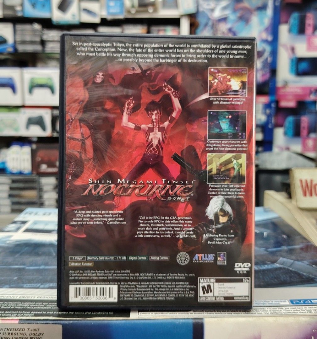 PS2 Shin Megami Tensei Nocturne, Video Gaming, Video Games, PlayStation ...