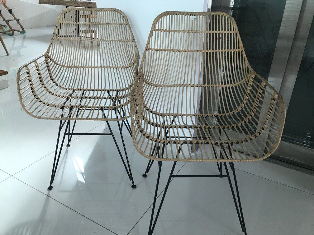 Rattan Chairs Defects 2x , Furniture & Home Living, Furniture, Chairs ...