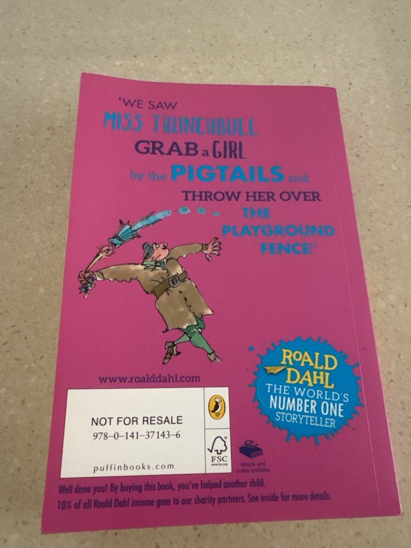 Roald Dahl's Matilda Book, Hobbies & Toys, Books & Magazines, Children ...