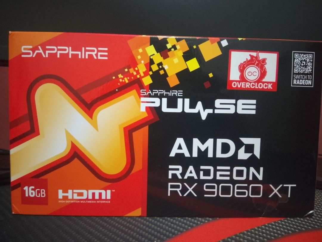 Sapphire Pulse AMD Radeon RX 9060 XT 16GB, Computers & Tech, Parts ...