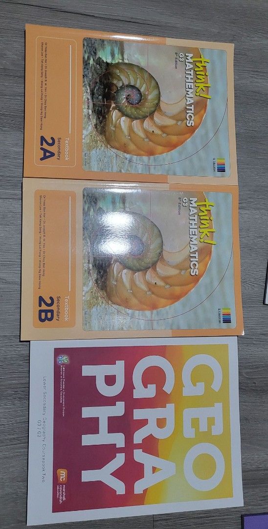 Secondary School Textbooks - Science, Math, Geography, English, Hobbies ...