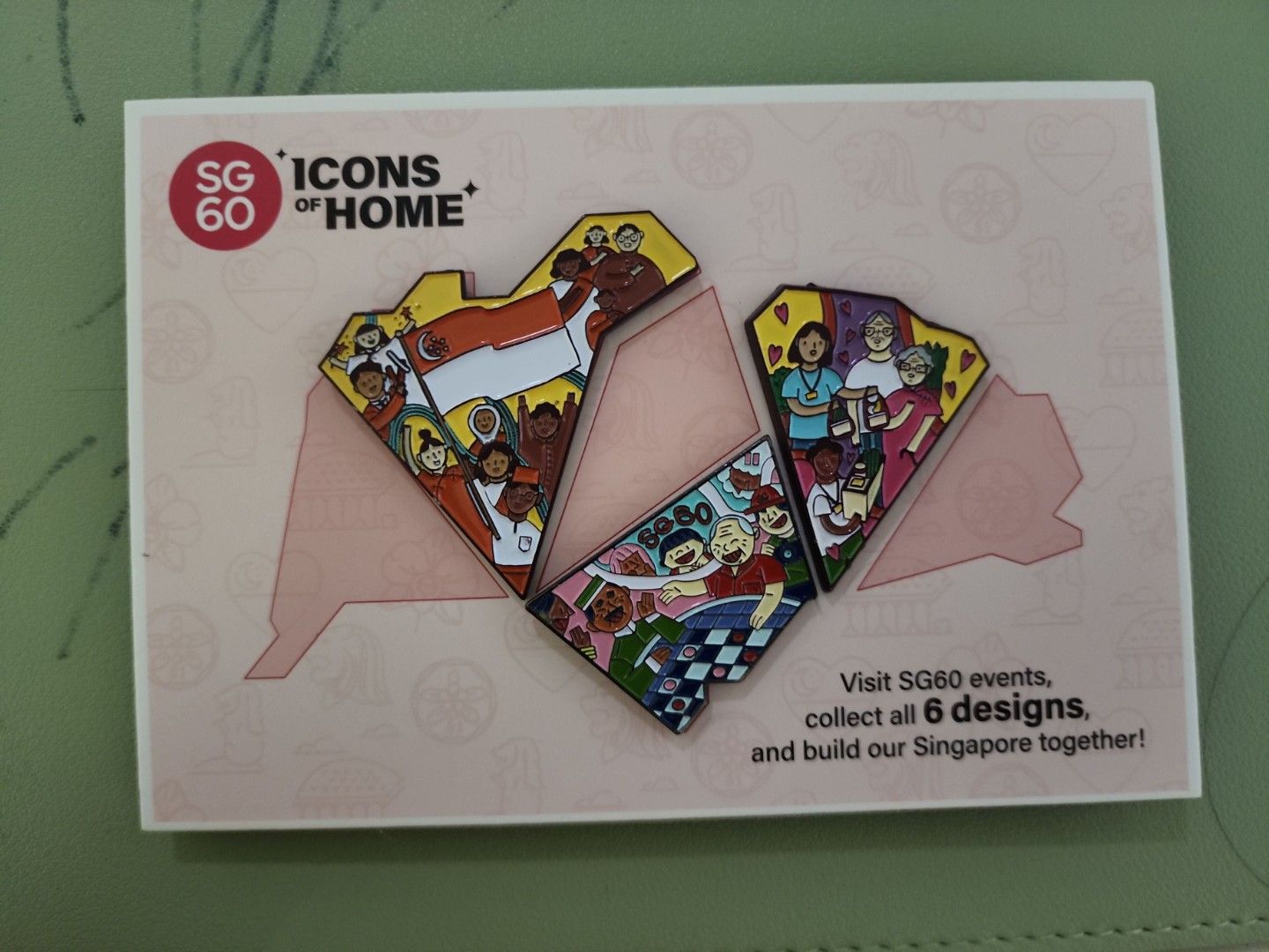 SG60 Icons of Home Pin Set, Hobbies & Toys, Memorabilia & Collectibles ...