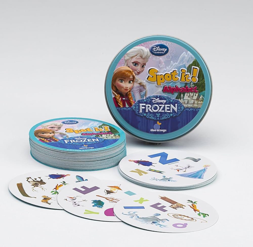 Spot It! / Dobble Frozen Edition — Classic Matching Card Game in Round ...