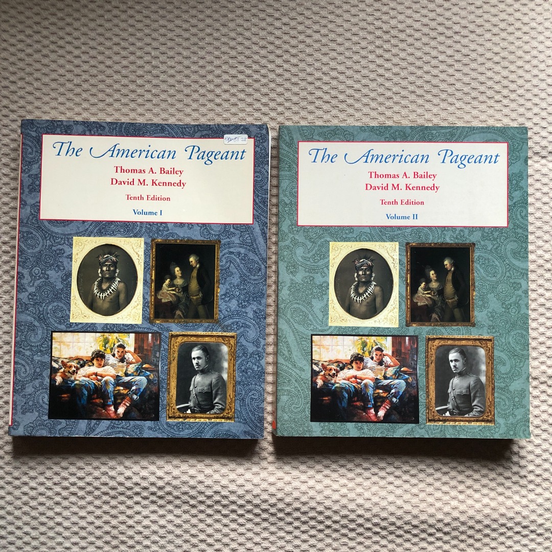 Textbook: The American Pageant - Vol I & II (10e), Hobbies & Toys ...