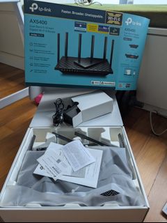 TP-Link AX5400 Dual-Band Gigabit Wi-Fi 6 Router, Computers & Tech ...