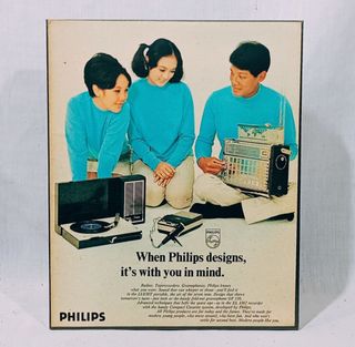 Vintage Frame Poster Philips Brand, Hobbies & Toys, Collectibles ...