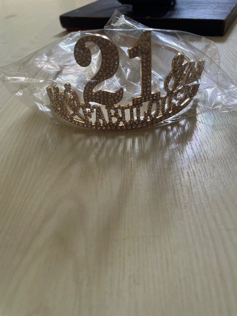 21st Birthday Crown and Sash Set, Hobbies & Toys, Occasions & Party ...