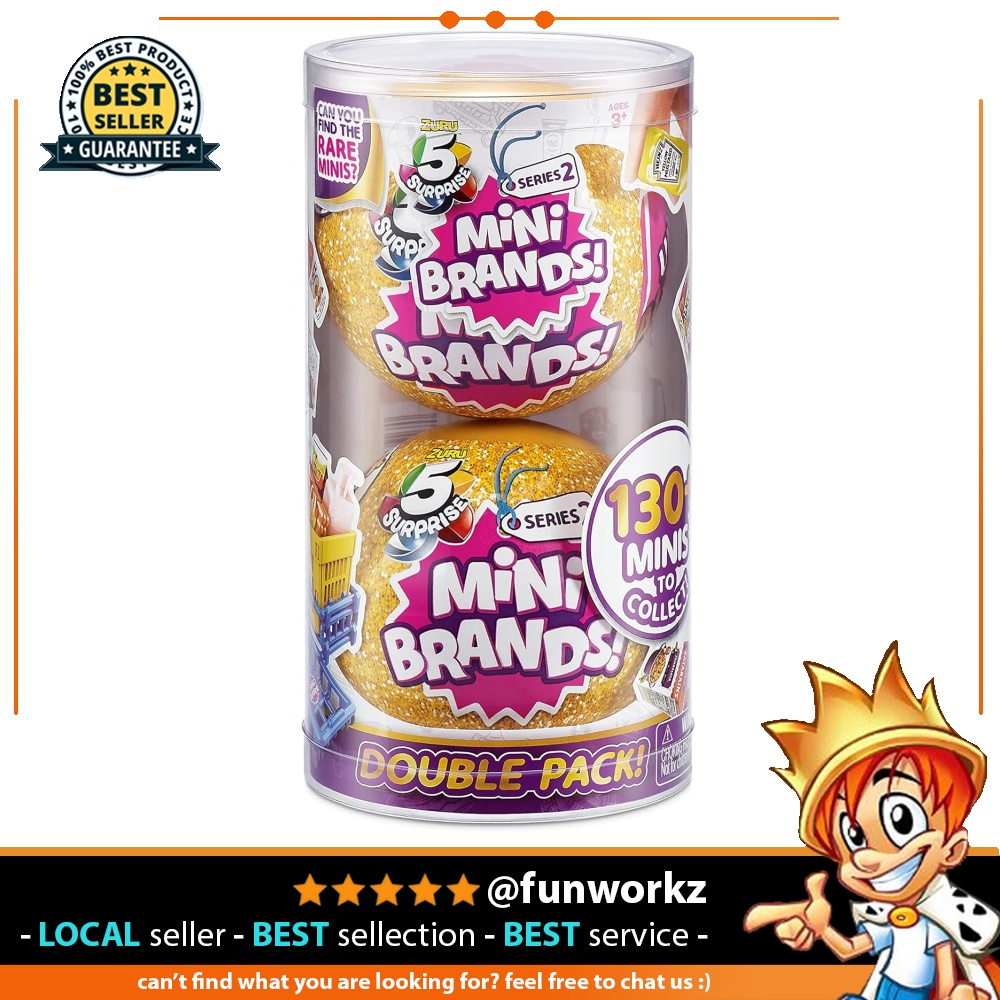 5 SURPRISE Mini Brands Mystery Capsule Real Miniature Brands ...