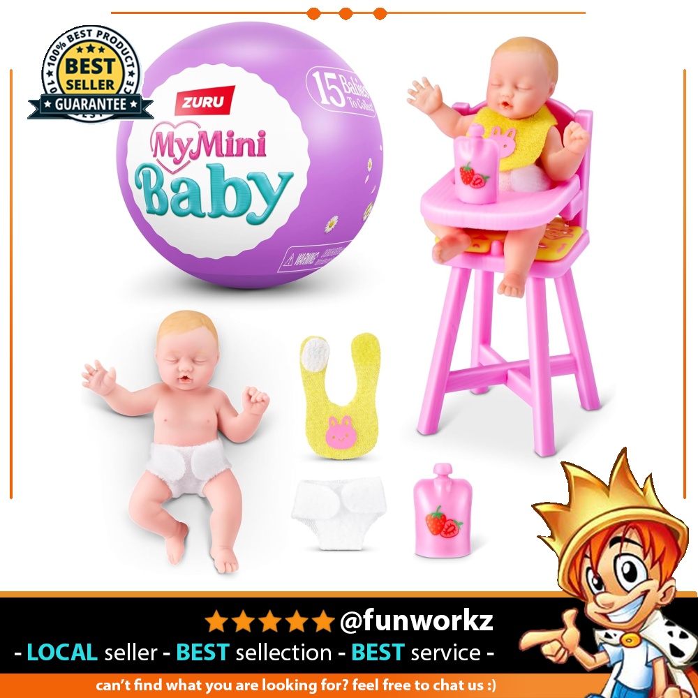5 Surprise ZURU My Mini Baby Series 2 Surprise Capsule Collectable Toy ...