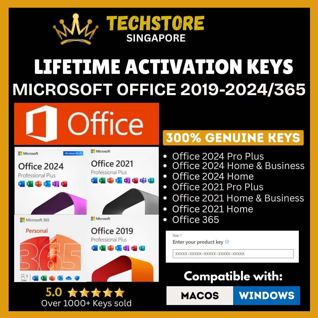 🔥 INSTANT DELIVERY🔥 Microsoft Office 2024/2021 Pro Plus & H&B ...