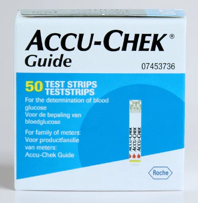 Accu-Chek Guide Test Strips - 50 Strips- (Expiry: Dec 2026) Made in USA ...
