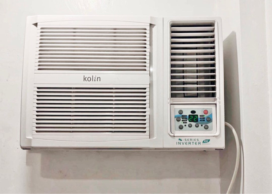 Aircon Kolin 1.5HP S-Window Type Inverter, TV & Home Appliances, Air ...