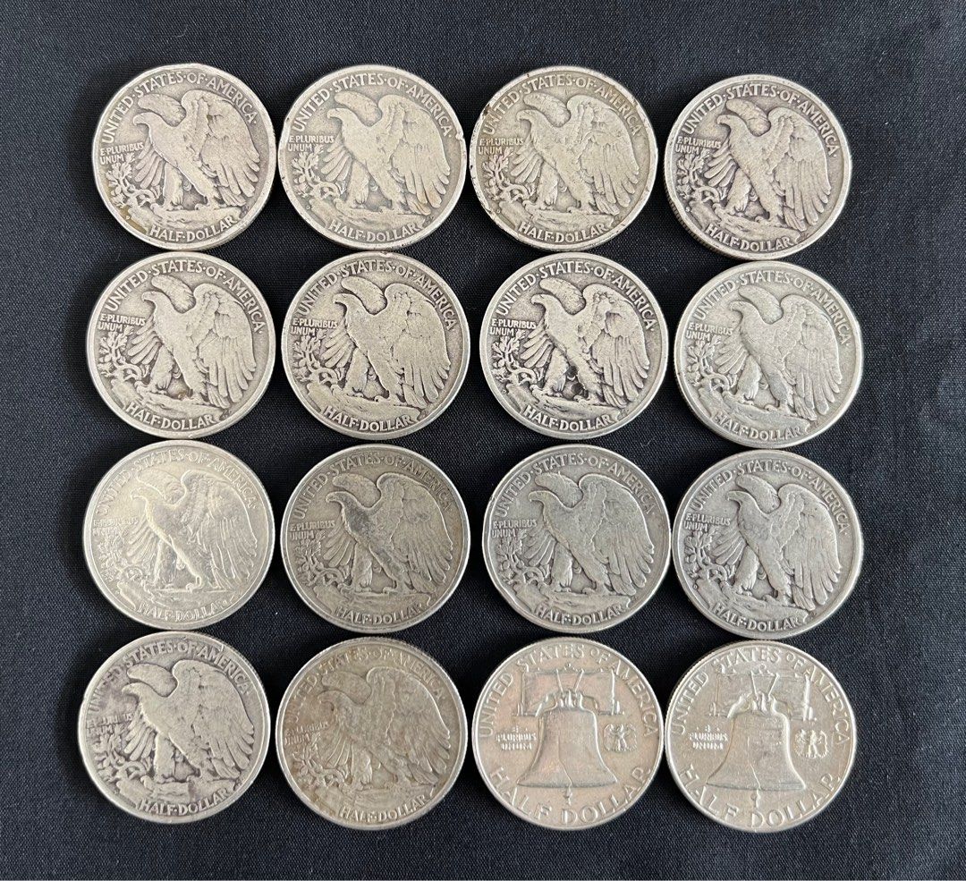 Silver at Spot Price! - American Walking Liberty & Ben Franklin 90% ...