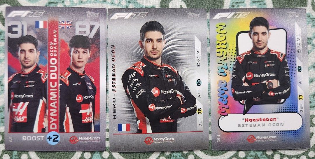 Assorted Haas Cards, Topps F1 Turbo Attax 2025, Hobbies & Toys ...