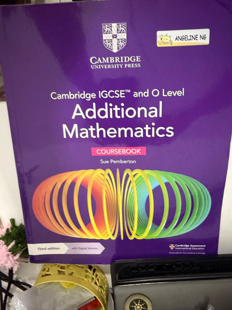 Cambridge IGCSE and O Level Additional Mathematics Coursebook, Hobbies & Toys, Books & Magazines ...