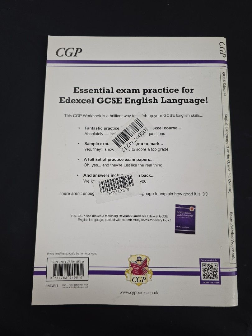 CGP GCSE Edexcel IGCSE English Language Workbook, Hobbies & Toys, Books ...