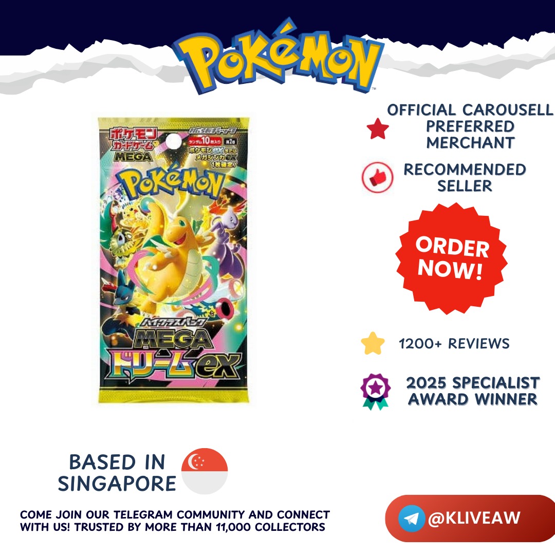 ️CHEAPEST ️Mega Dream loose booster pack PCJ Konbini Pokemon Centre ...