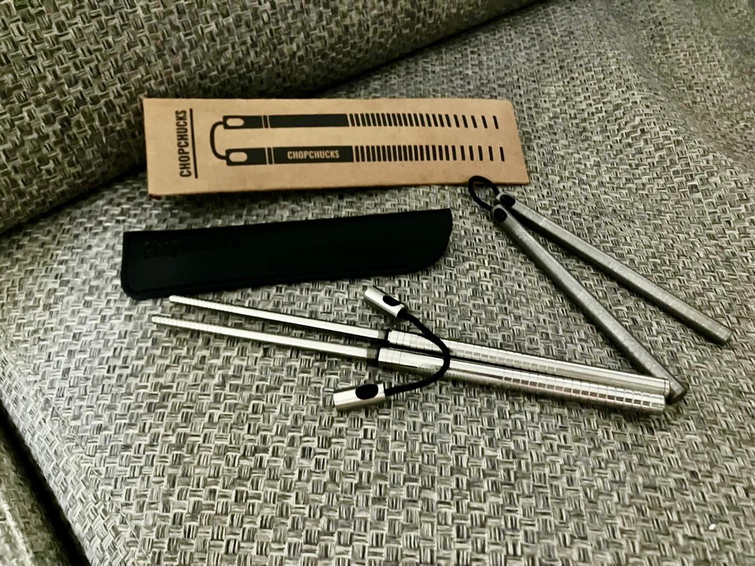 ChopChucks Nunchuck Stainless Steel Chopsticks Set, Furniture & Home ...