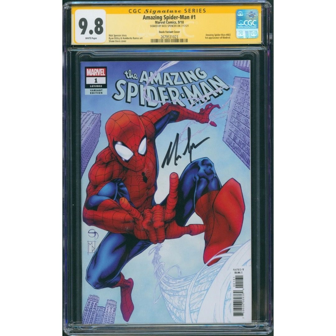 Christmas Gift - Amazing Spider-Man #1 CGC 9.8 Davis Variant Signature ...