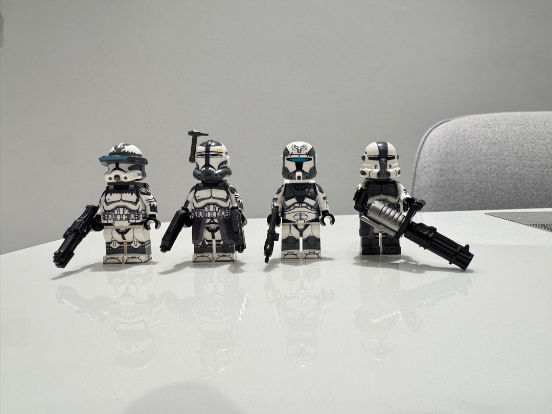 CUSTOM LEGO-COMPATIBLE WOLFFE PACK CLONE TROOPERS, Hobbies & Toys, Toys ...