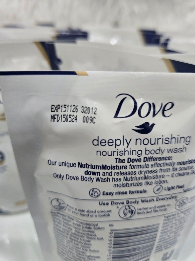 Dove Deeply Nourishing Body Wash Sachets, Beauty & Personal Care, Bath ...