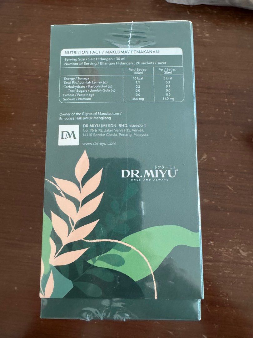 dr.miyu Botanical Mix Beverage, Health & Nutrition, Health Supplements ...