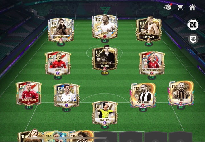 Fc Mobile Team 119 OVR (subs not included), Video Gaming, Video Games ...