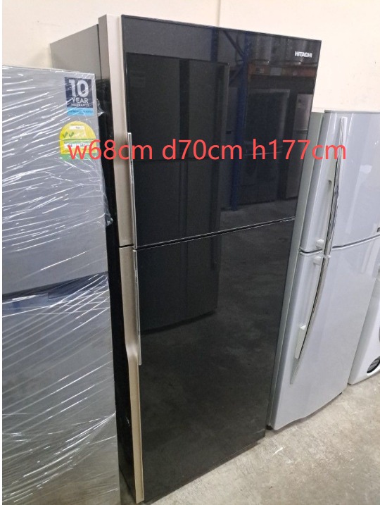 Hitachi glass door Refrigerator Fridge 3ticks 395L net warranty 2months ...