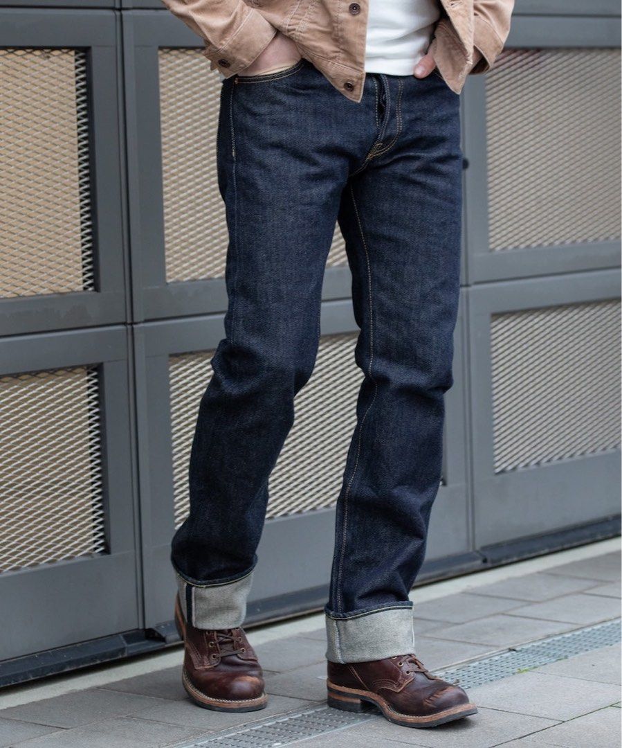 IRON HEART 666S 210Z SELVEDGE DENIM SLIM STRAIGHT CUT JEANS INDIGO ...