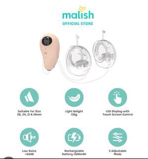 Malish Aria Gen2 Electric Breast Pump, Babies & Kids, Nursing & Feeding ...