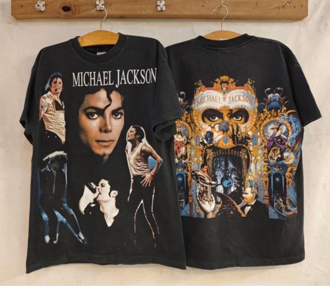 Michael Jackson Tee, Men's Fashion, Tops & Sets, Tshirts & Polo Shirts ...
