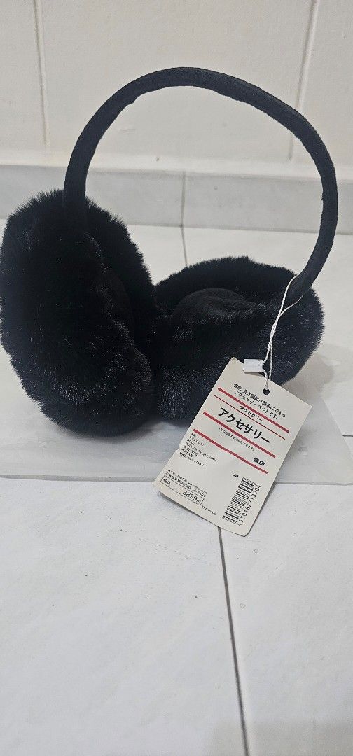 New Black Ear Muffs, Women's Fashion, Watches & Accessories, Hair ...