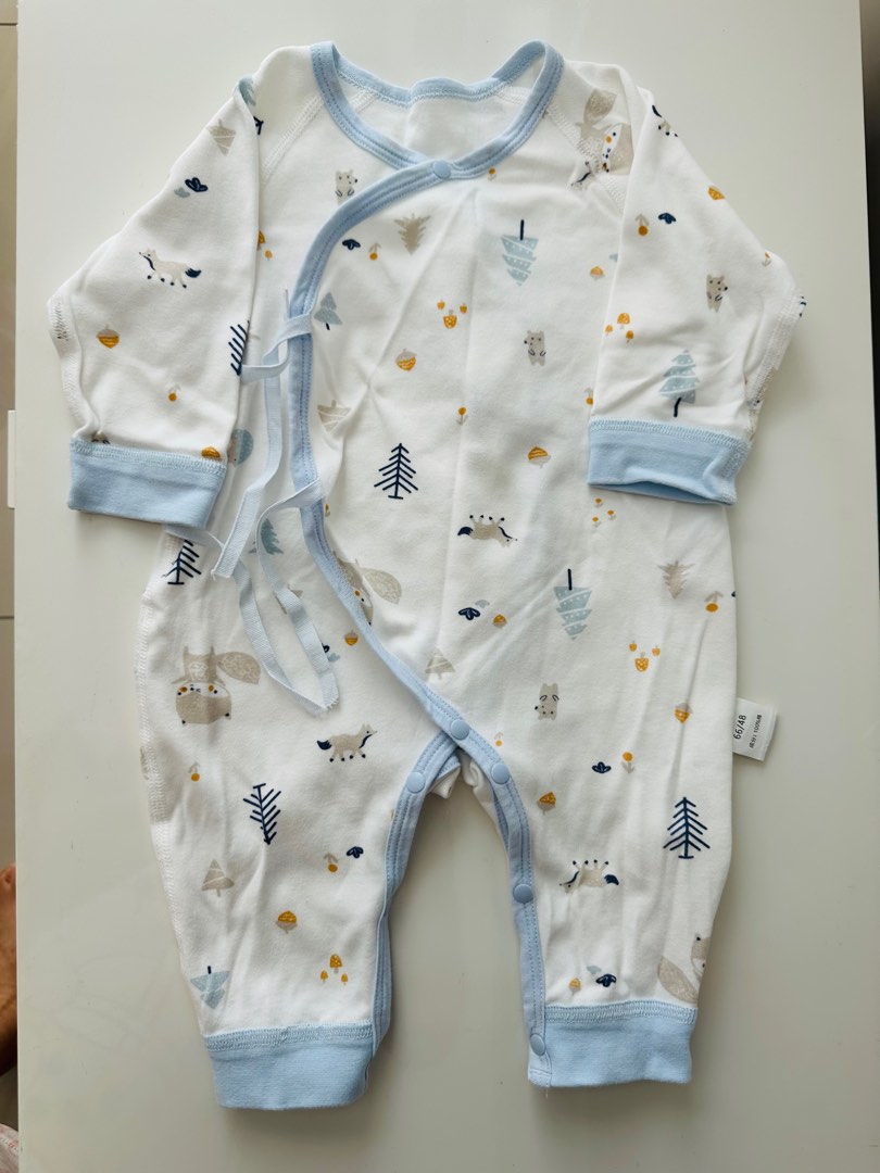 Newborn Baby Clothes Class a Baby Jumpsuit Pure Cotton Boneless Newborn ...