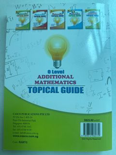 Additional Mathematics Book B - Perfect Guide, Hobbies & Toys, Books ...
