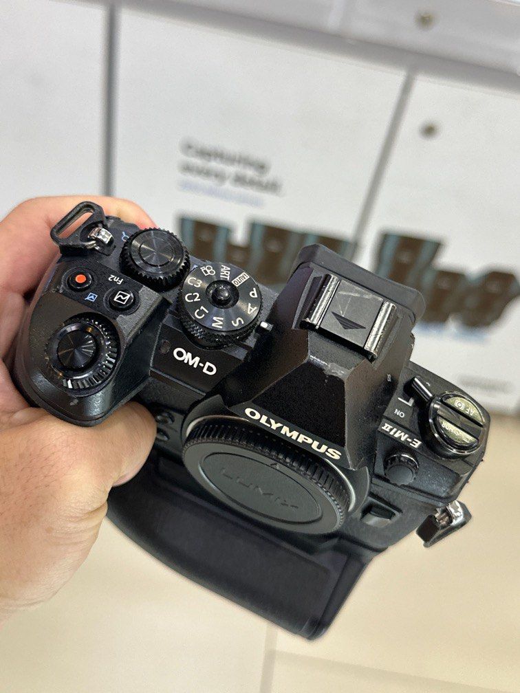 Olympus EM1 Mark II body + HLD9 battery holder, Photography, Cameras on ...