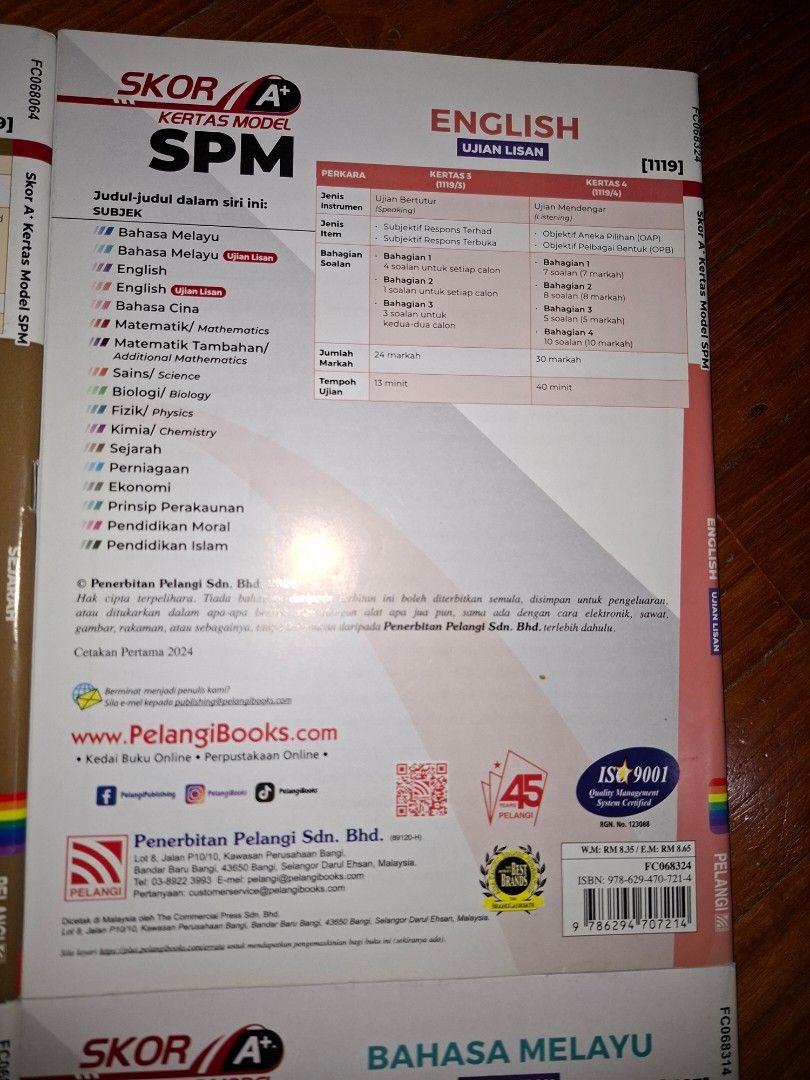 [SOLD]BRAND NEW Skor A+ Kertas Model SPM: Sejarah, English, Bahasa ...