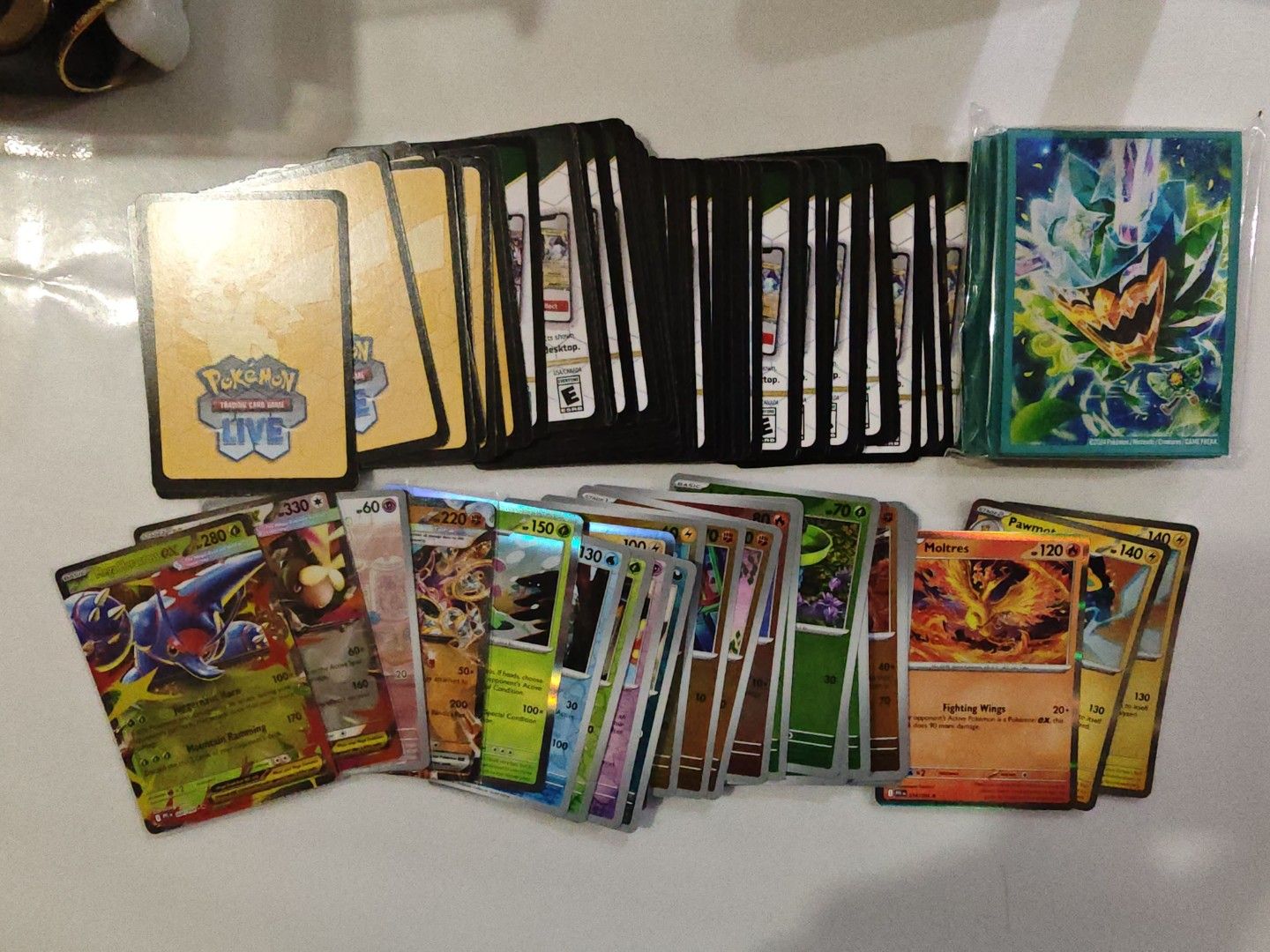 Pokemon Card Set and Sleeves Phantasmal Flames Stellar Crown Ogerpon ...
