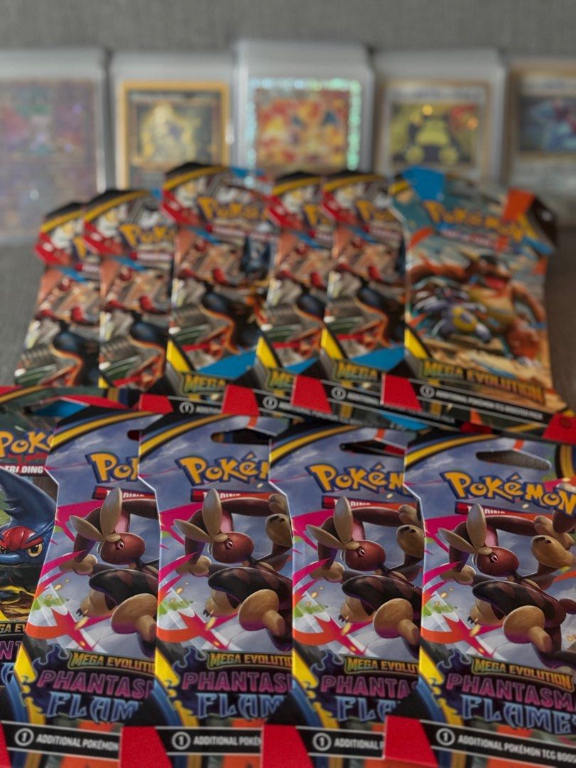 Pokemon TCG Mega Evolution Sleeve Boosters, Hobbies & Toys, Toys ...
