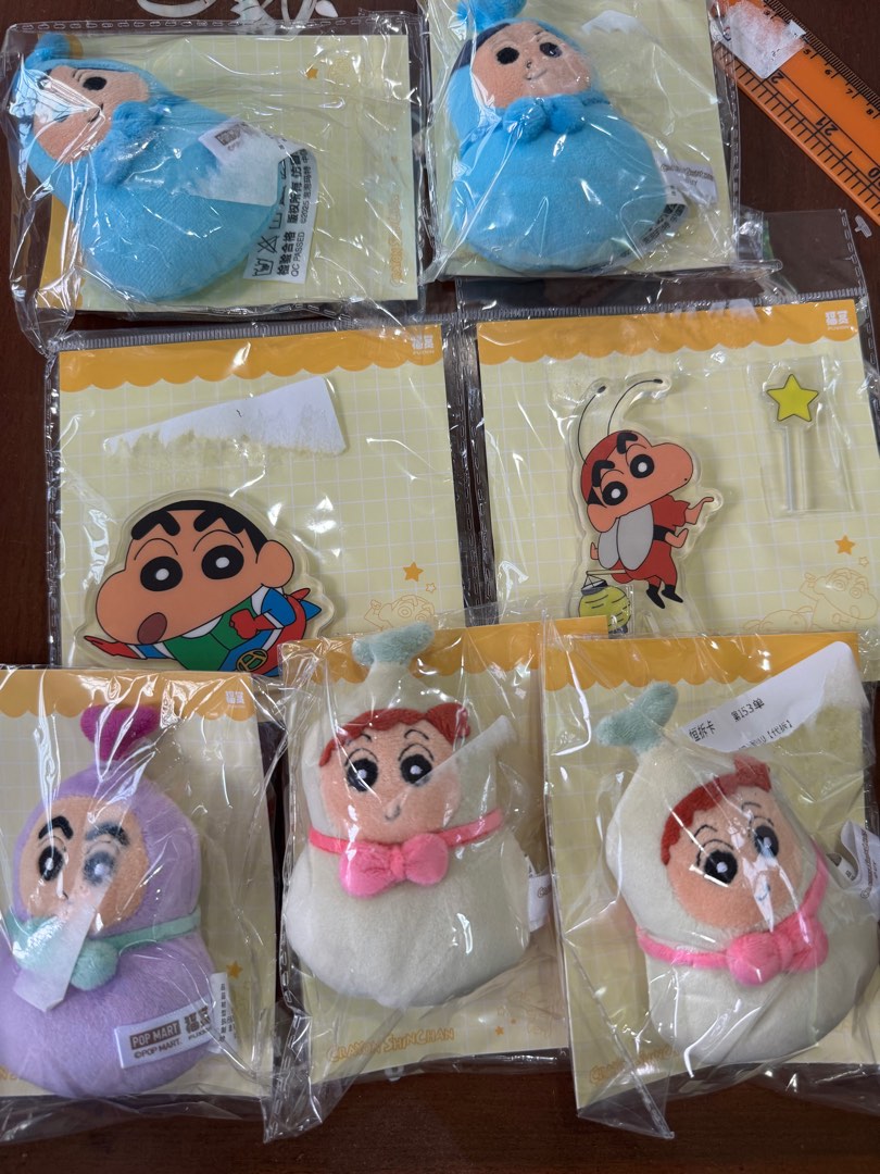 [POPMART] Shinchan Fridge Magnet and Acrylic Stand, Hobbies & Toys ...