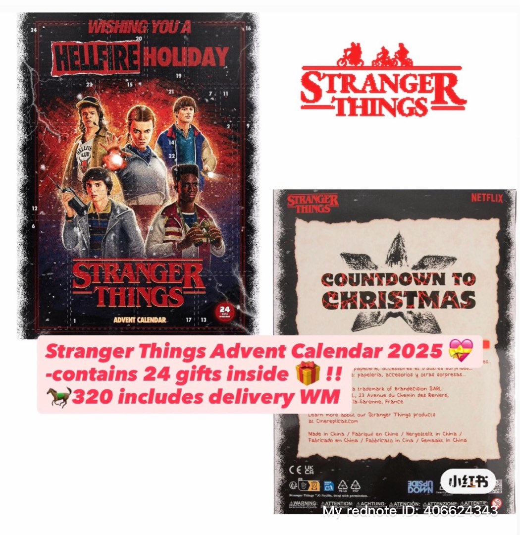 [PREORDER, SHIP JANUARY 2026] Stranger Things Advent Calendar, Hobbies ...