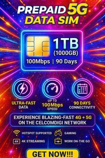 Ready use Prepaid 5G SIM CARD / Kad Sim, Mobile Phones & Gadgets ...