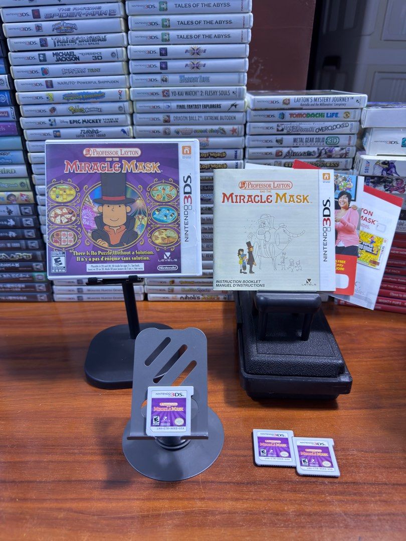 Professor Layton and the Miracle Mask 3DS/2DS, Video Gaming, Gaming ...