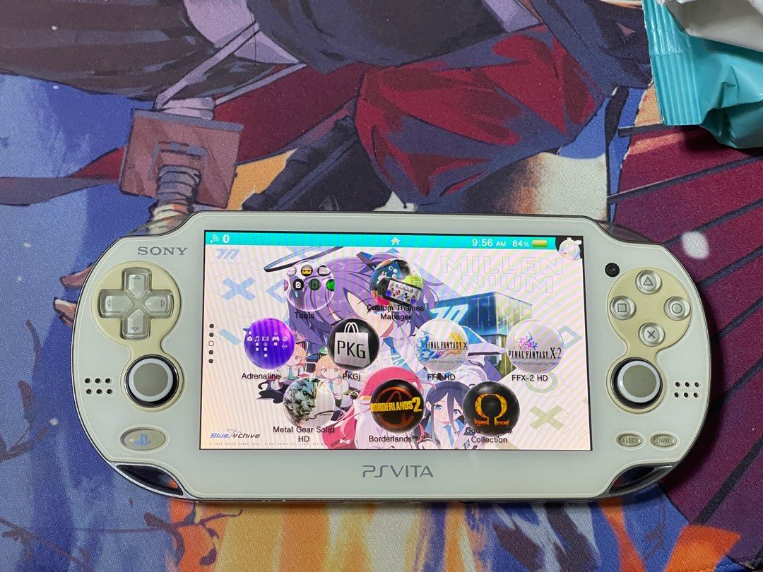 Ps Vita 1006 USB C Mod White Hen Modded 128GB, Video Gaming, Video Game ...