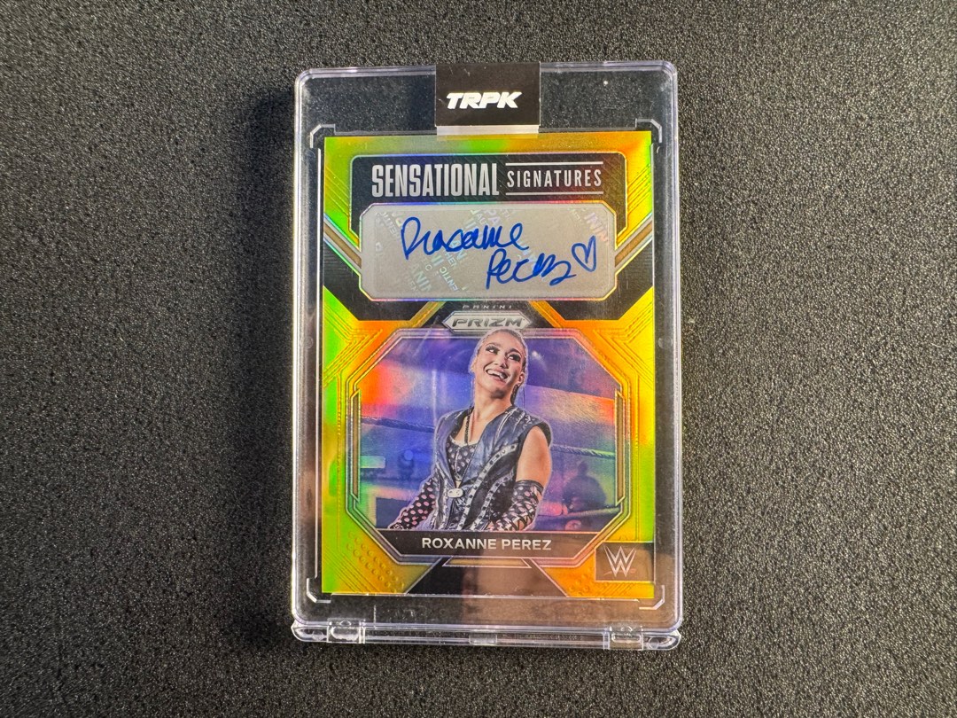 Roxanne Perez Sensational Signatures Prizm Gold /10, Hobbies & Toys ...