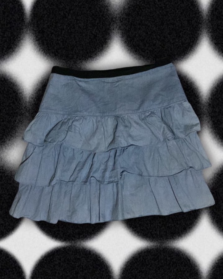 Ruffle Umpak Mini Skirt Jeans/Levis/Denim Y2K 2000s Retro Vintage ...