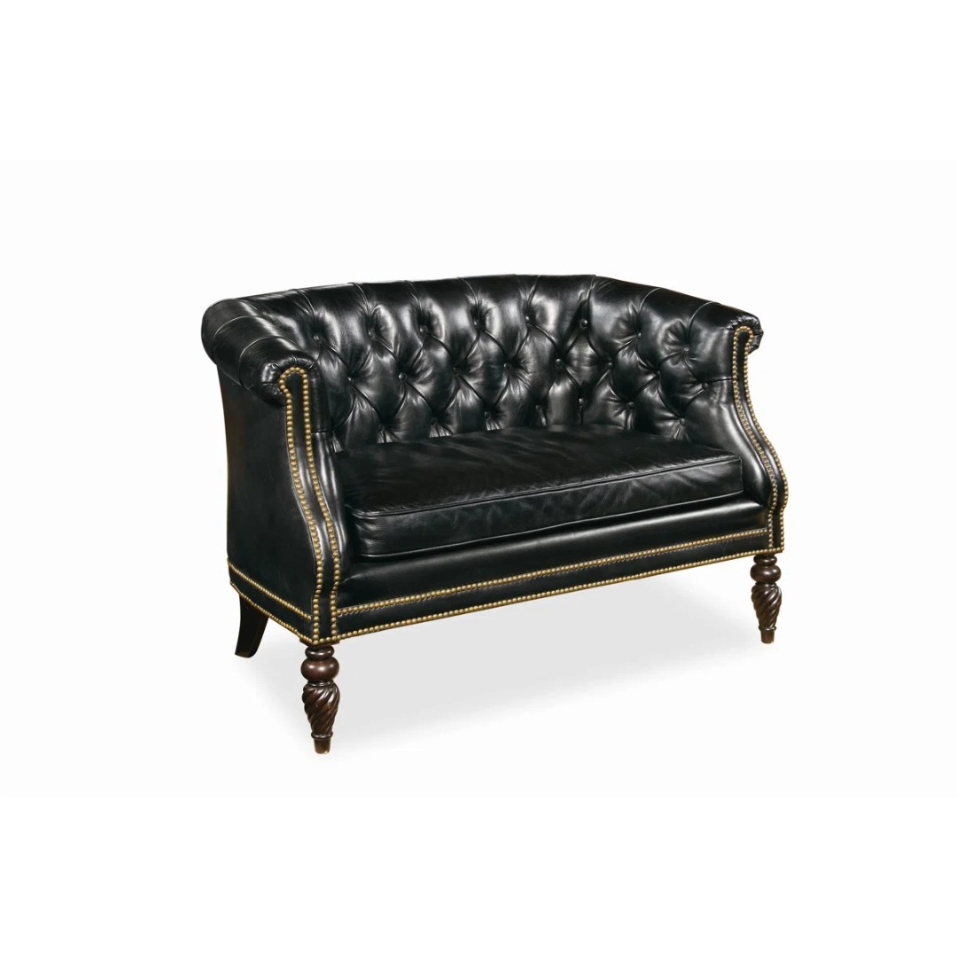 SAGE I CLASSIC SETTEE SOFA I SOLID WOOD I LEATHER I TUFTED, Furniture ...