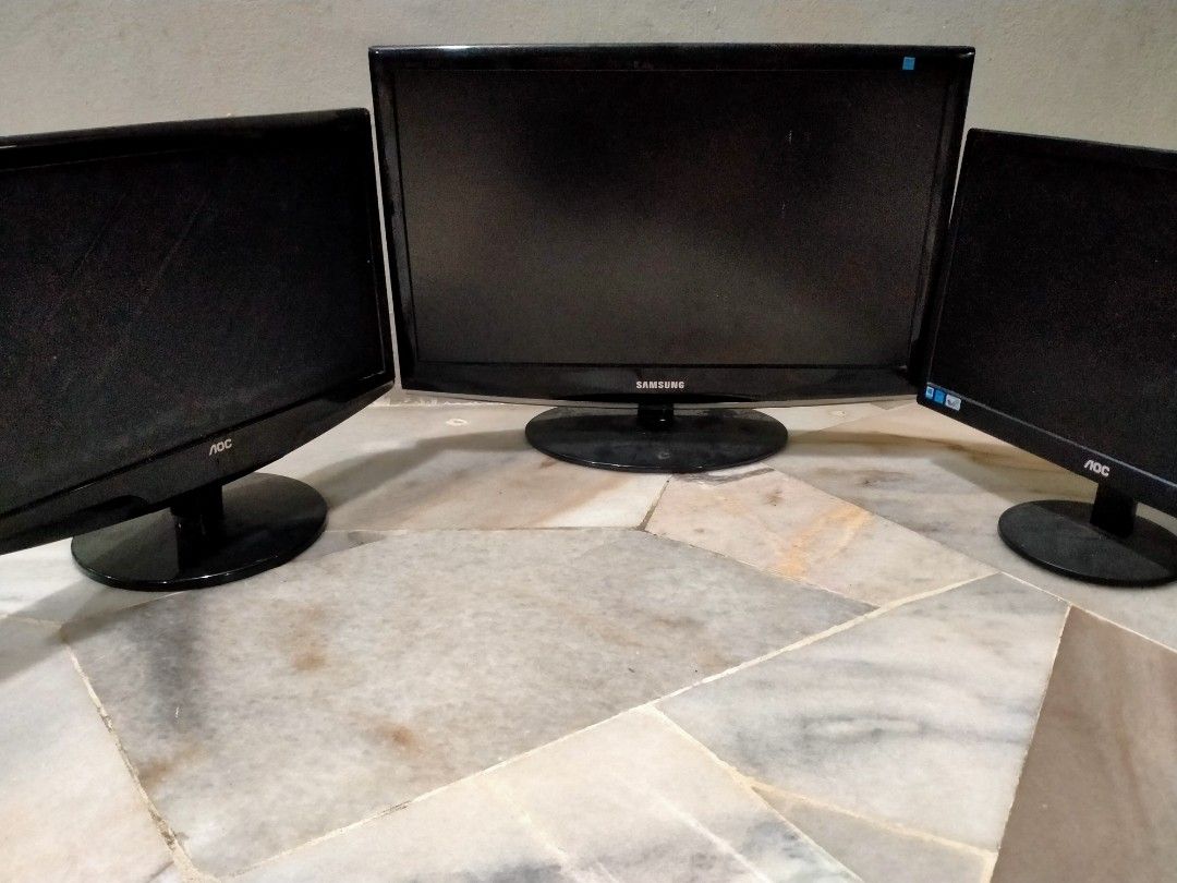 Samsung and AOC LCD Monitors rosak, Computers & Tech, Parts ...