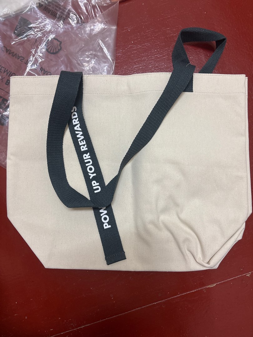 Shell x Bonuslink Canvas Tote Bag, Women's Fashion, Bags & Wallets ...