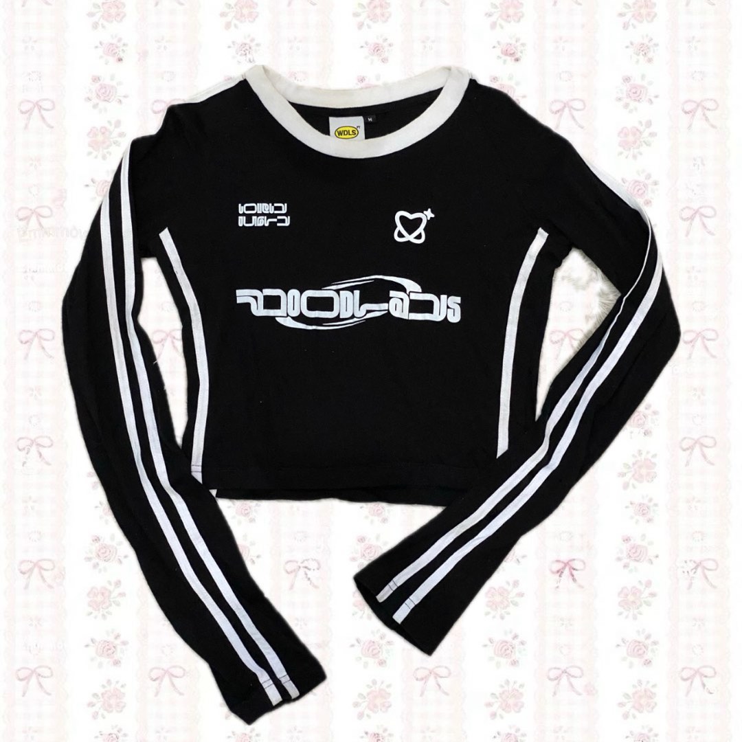 slim fit crop top woodlays black and white stripe | y2k coquette acubi ...