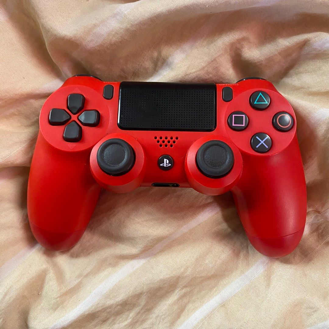 Sony DualShock 4 Wireless Controller PlayStation 4 in Magma Red., Video ...